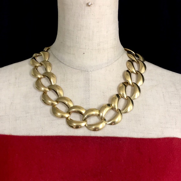 Vintage | Jewelry | Vtg Statement Gold Necklace | Poshmark